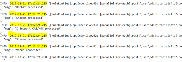 Parallel For Each in Mule 4 - Tutorials A to Z